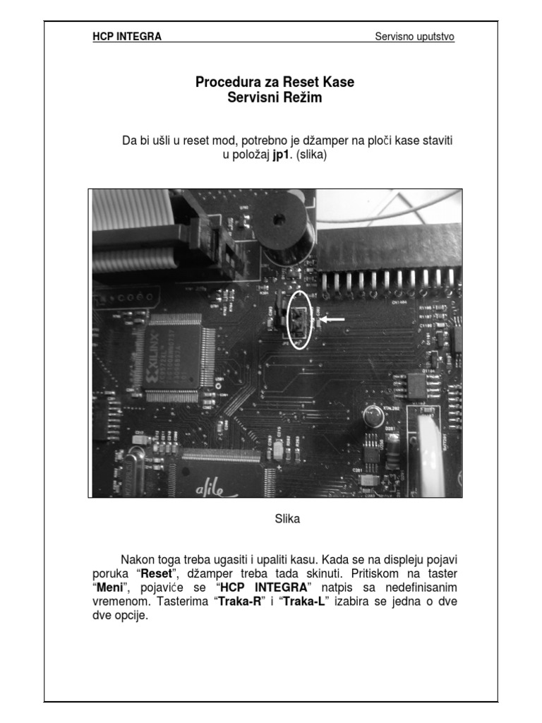 SR - HCP Integra - Servisno Uputstvo | PDF
