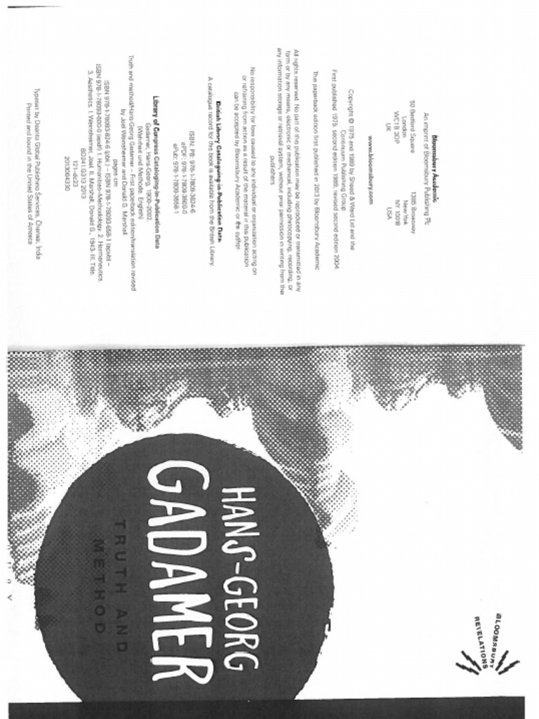 Gadamer The Elevation of The Historicity of Understanding | PDF