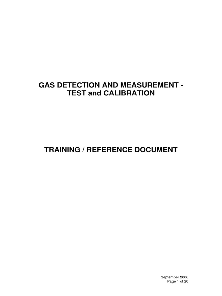 INC GasDetection | PDF | Calibration | Oil Tanker