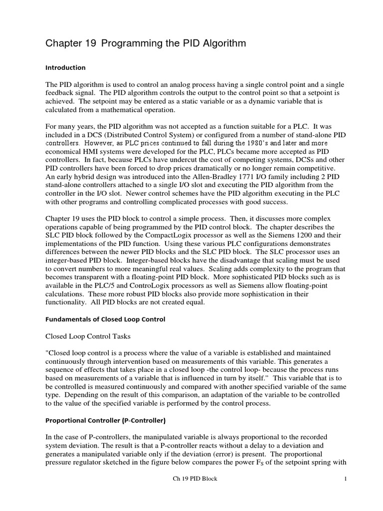 PID TIA Portal 5 | Download Free PDF | Control Theory | Programmable Logic Controller