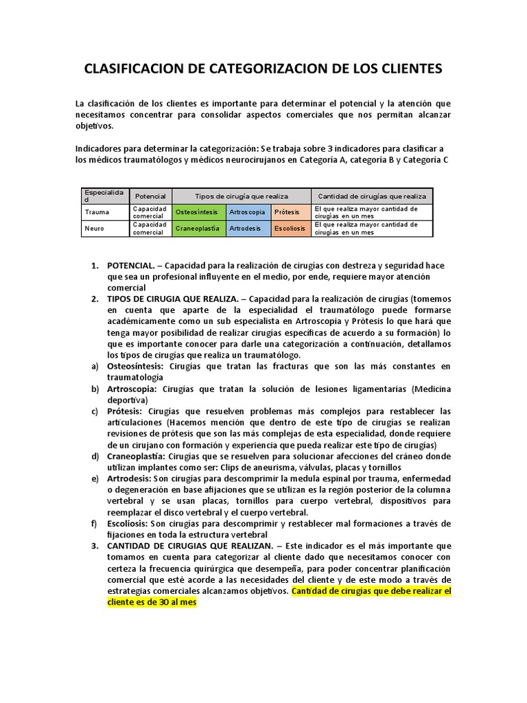 Estructura de Categorizacion | PDF | Negocios