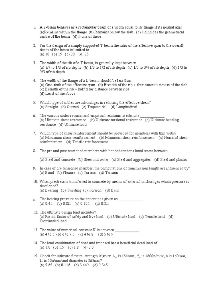 DRC Unit-II | PDF | Beam (Structure) | Continuum Mechanics