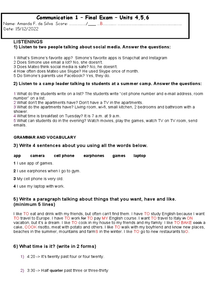 New C1 Final Test - Amanda | PDF