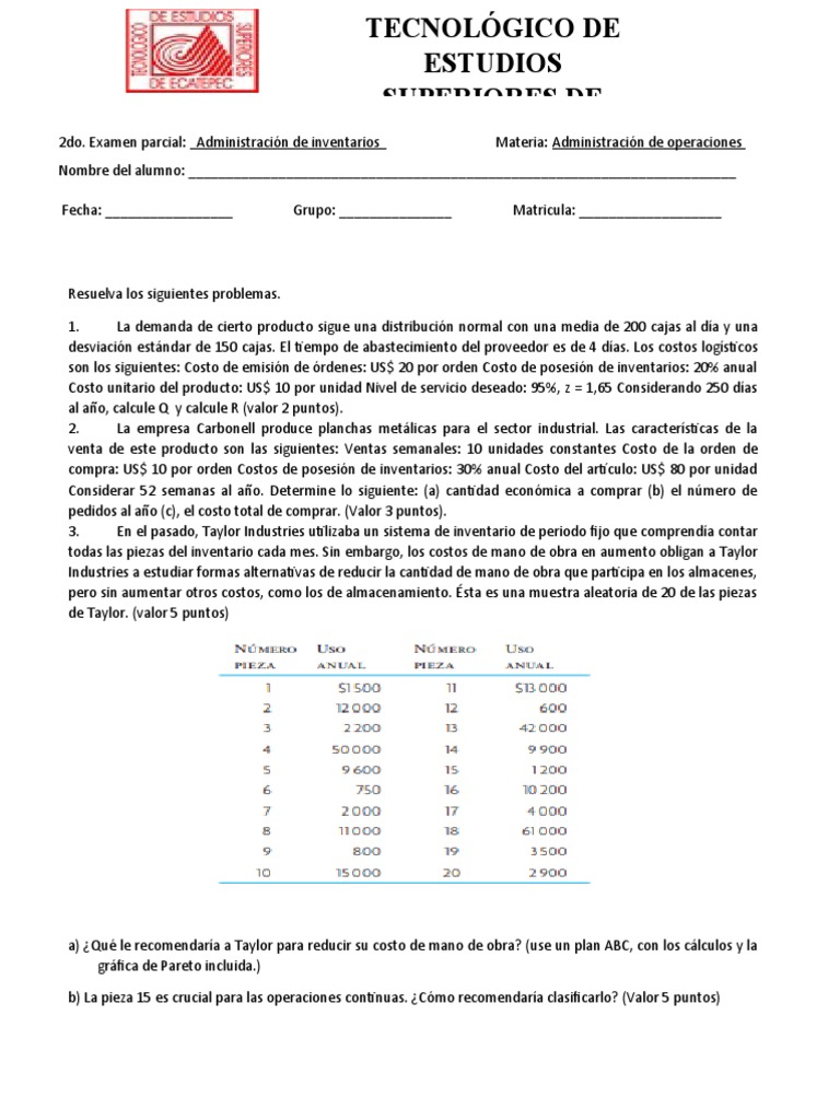 Examen de 2a Unidad | PDF | Finanzas y dinero | Tecnología