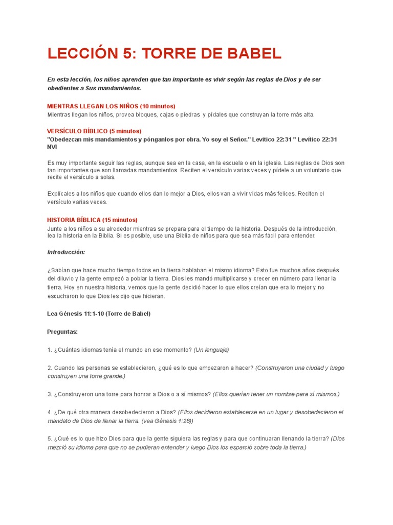 La Torre de Babel | PDF