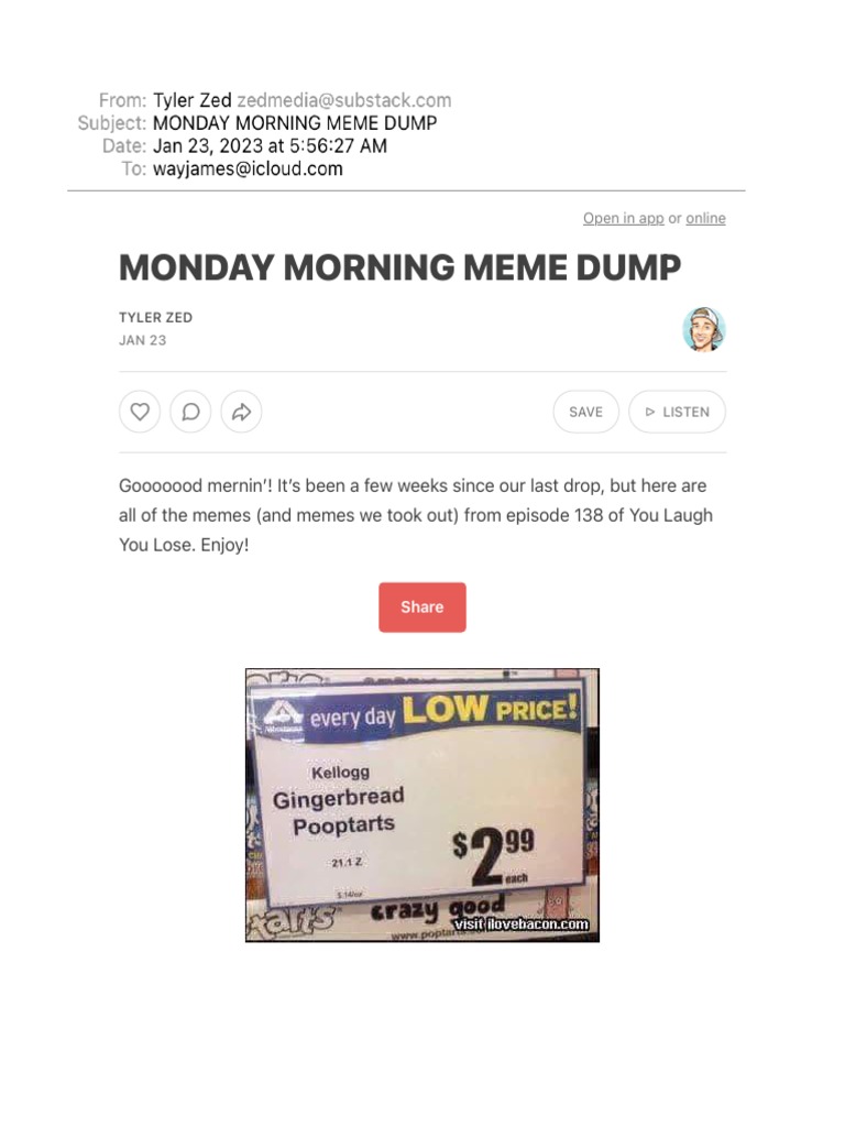 Monday Morning Meme Collection | PDF