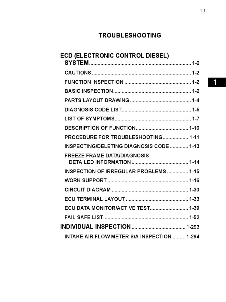 1KD Engine Troubleshooting Guide | PDF | Internal Combustion Engine ...