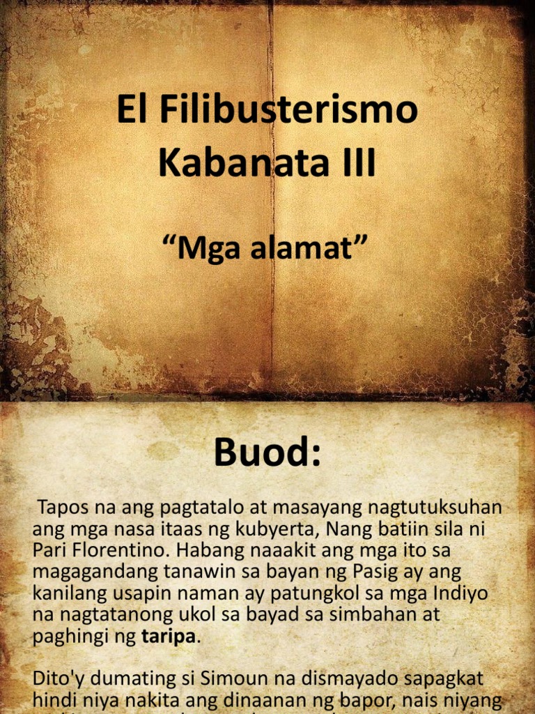 El Filibusterismo Kabanata 3 | PDF