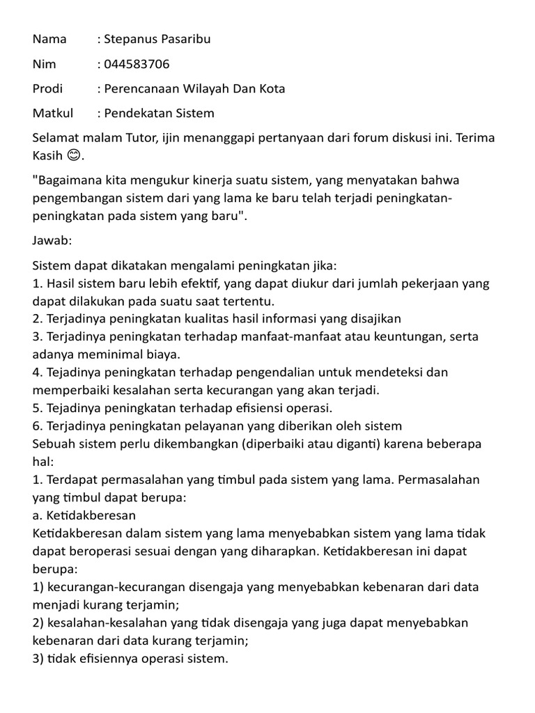 Lembaran Jawaban Diskusi Sesi 5 | PDF | Bisnis | Komputer