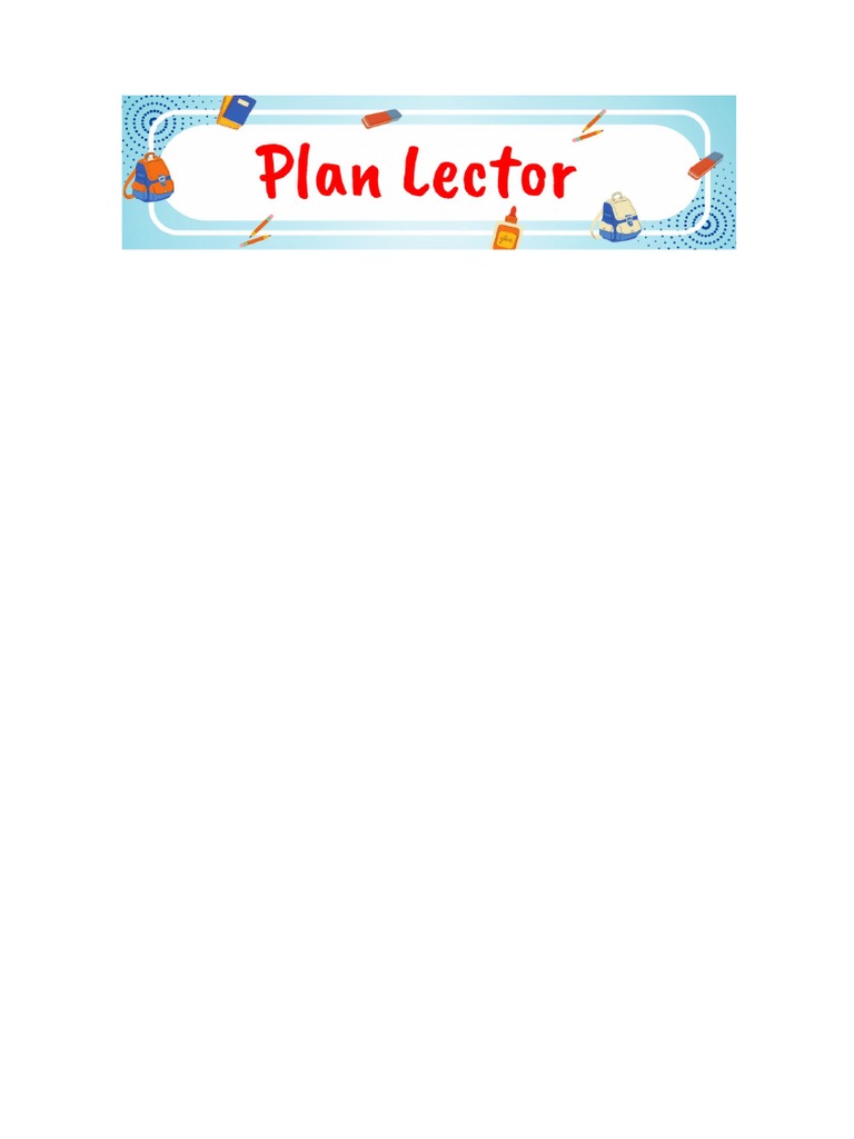Caratula Plan Lector | PDF