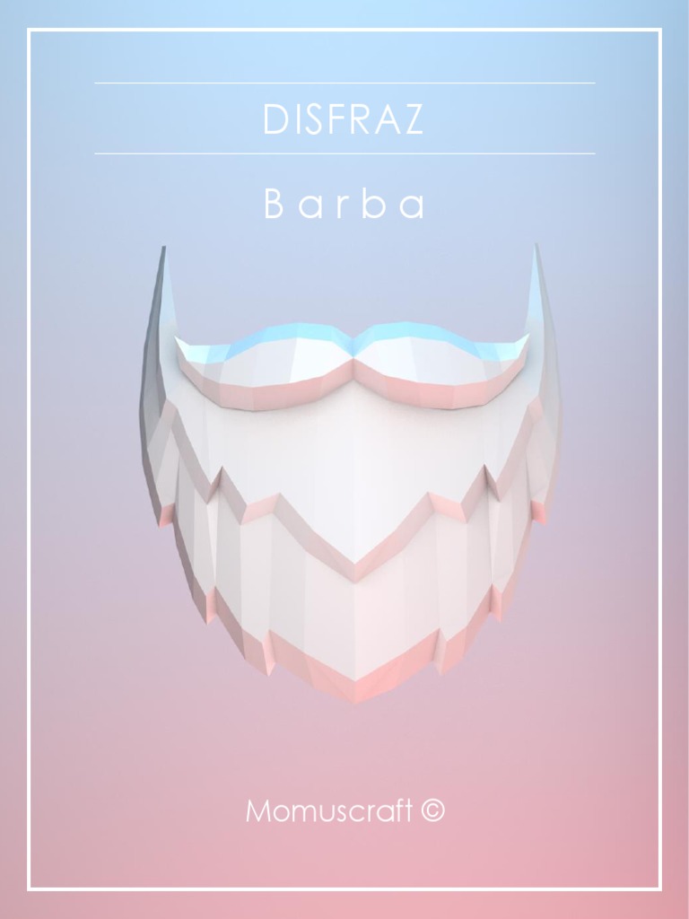 Disfraz de Barba - Momuscraft | PDF