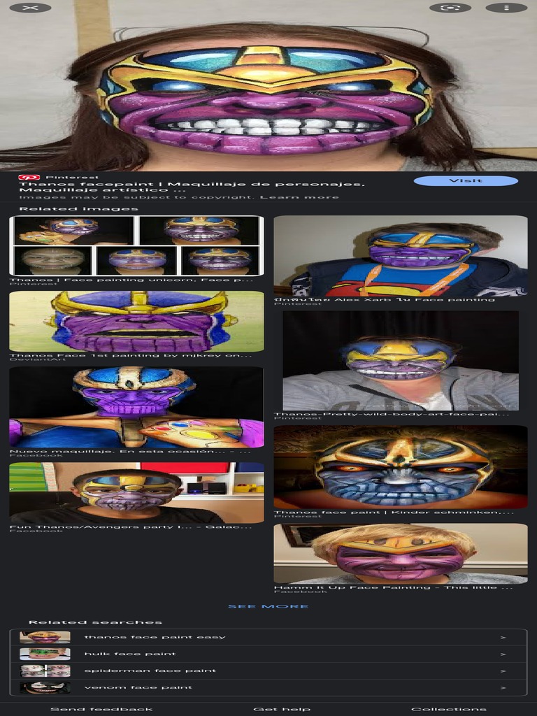 Thanos Face Paint | PDF