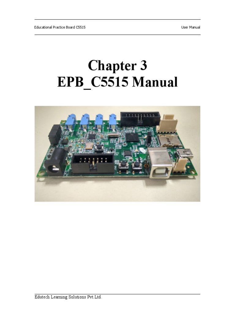 Chapter 3 EPB - C5515 Board Manual | PDF | Office Equipment | Computer Science