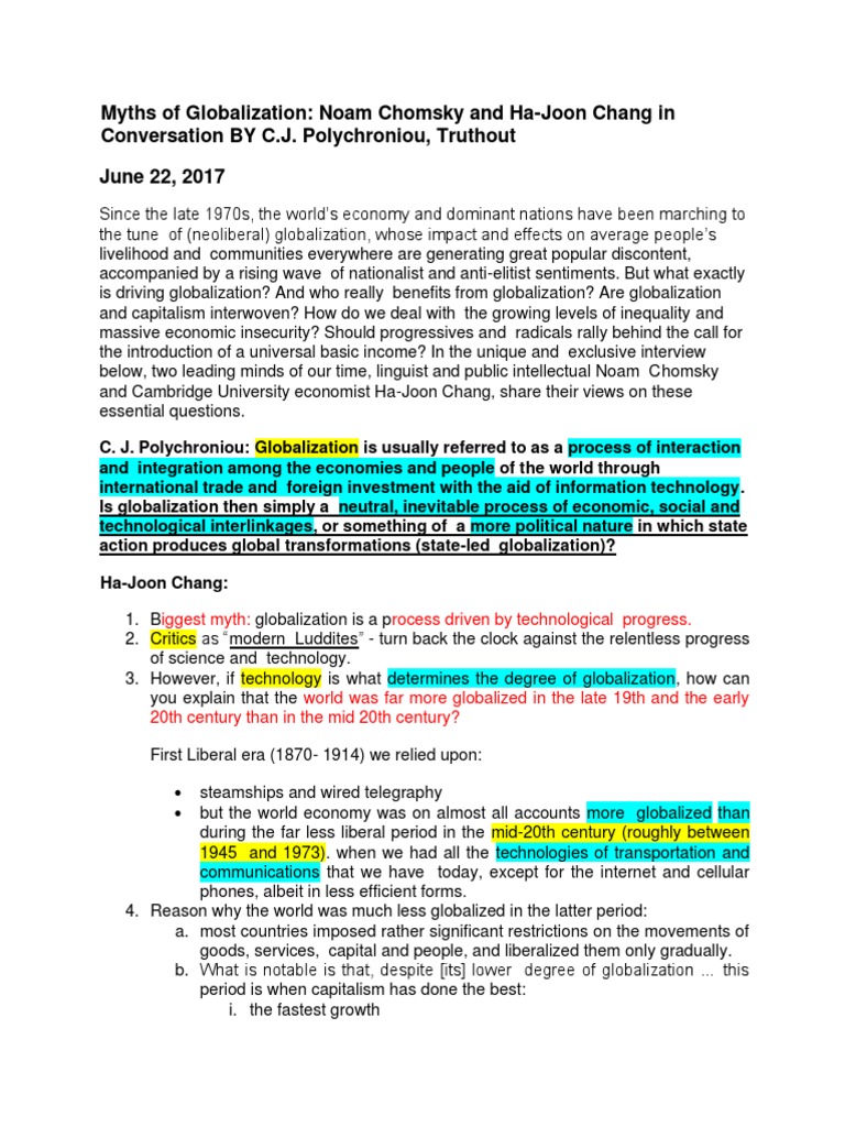 Myths of Globalization | PDF | Globalization | Economic Inequality