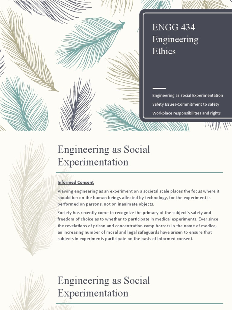 Engineering Ethics: Informed Consent & Safety | PDF | Risk | Informed ...