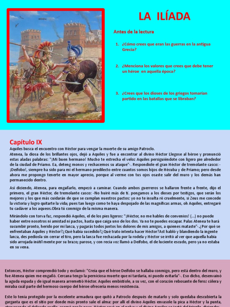 La-Ilíada | PDF | Héctor | Aquiles