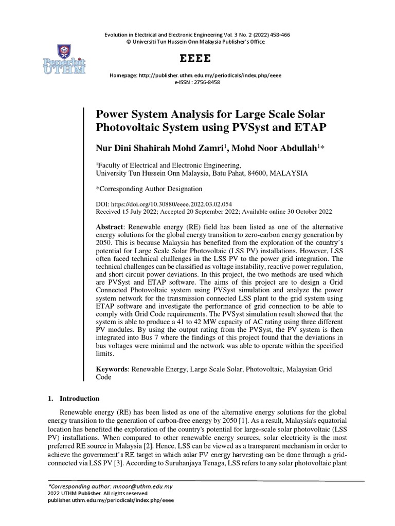 Design PV Sys Using Etap and Sam | PDF | Photovoltaics | Solar Power