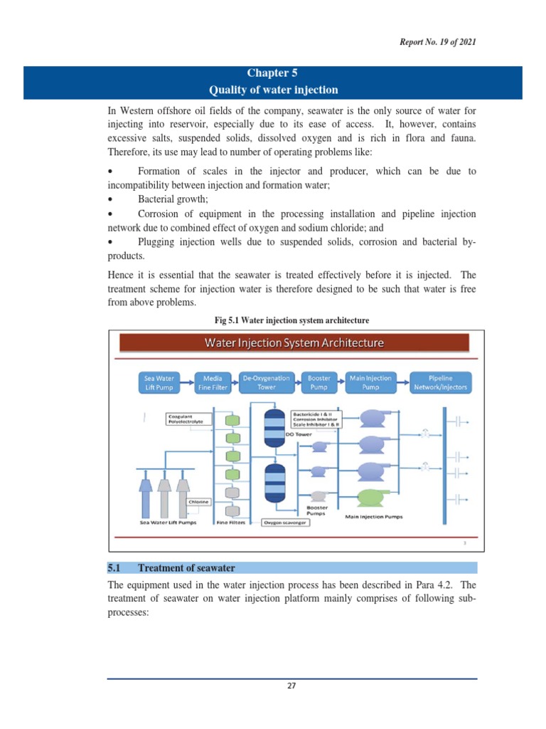 Quality of Water Injection | PDF