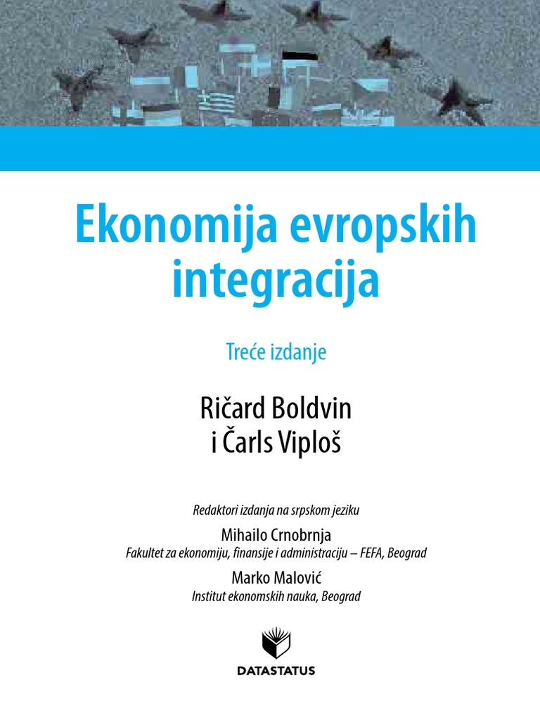 Datastatus Ekonomija Evropskih Integracija Predgovor | PDF
