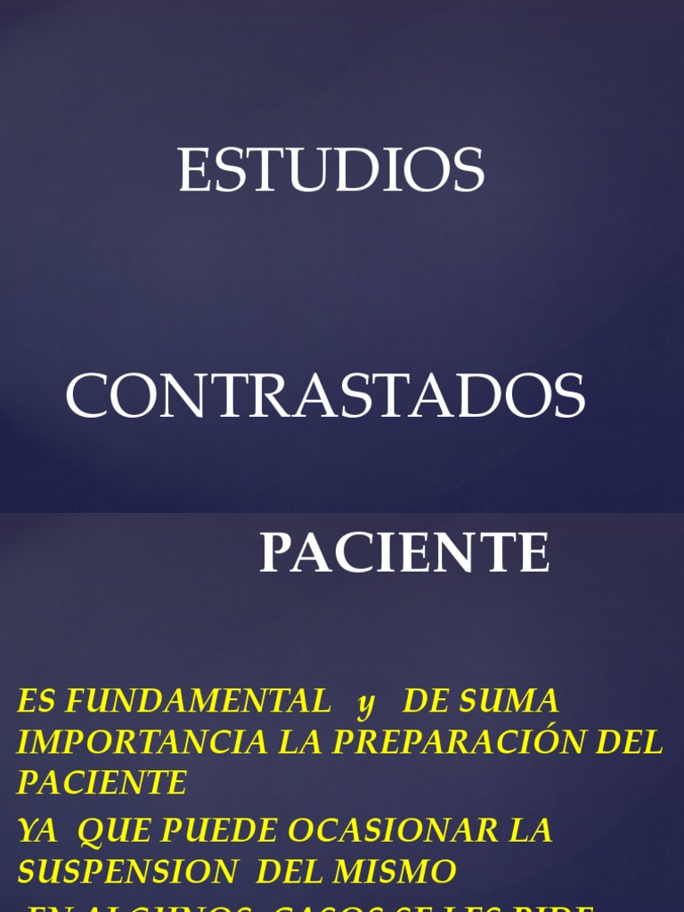 Estudios Contrastados | PDF