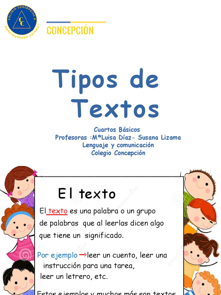 Tipos de Textos PPT 4º | PDF