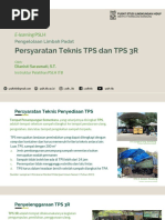 Buku Petunjuk Teknis TPS 3R | PDF | Bisnis | Teknologi & Rekayasa