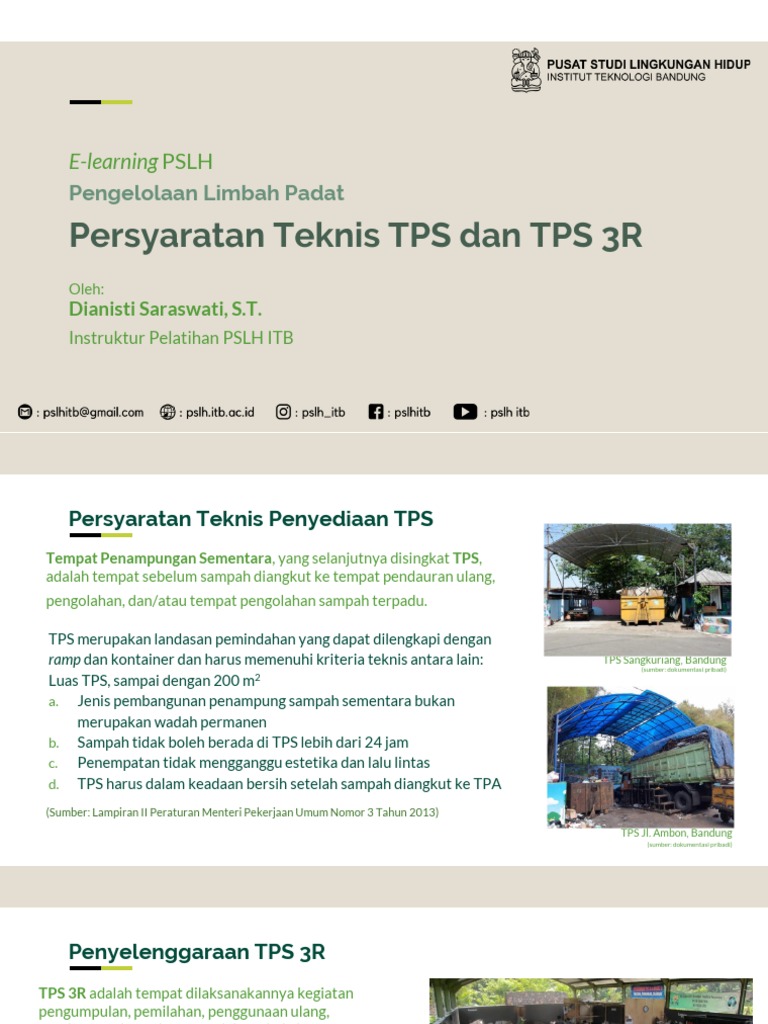 Kriteria Desain TPS Dan TPS3R | PDF