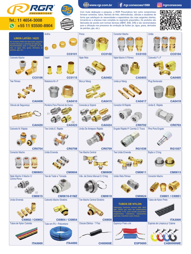 Folheto A4 Pecas RGR 2023 112146 | PDF | Engenharia Mecânica