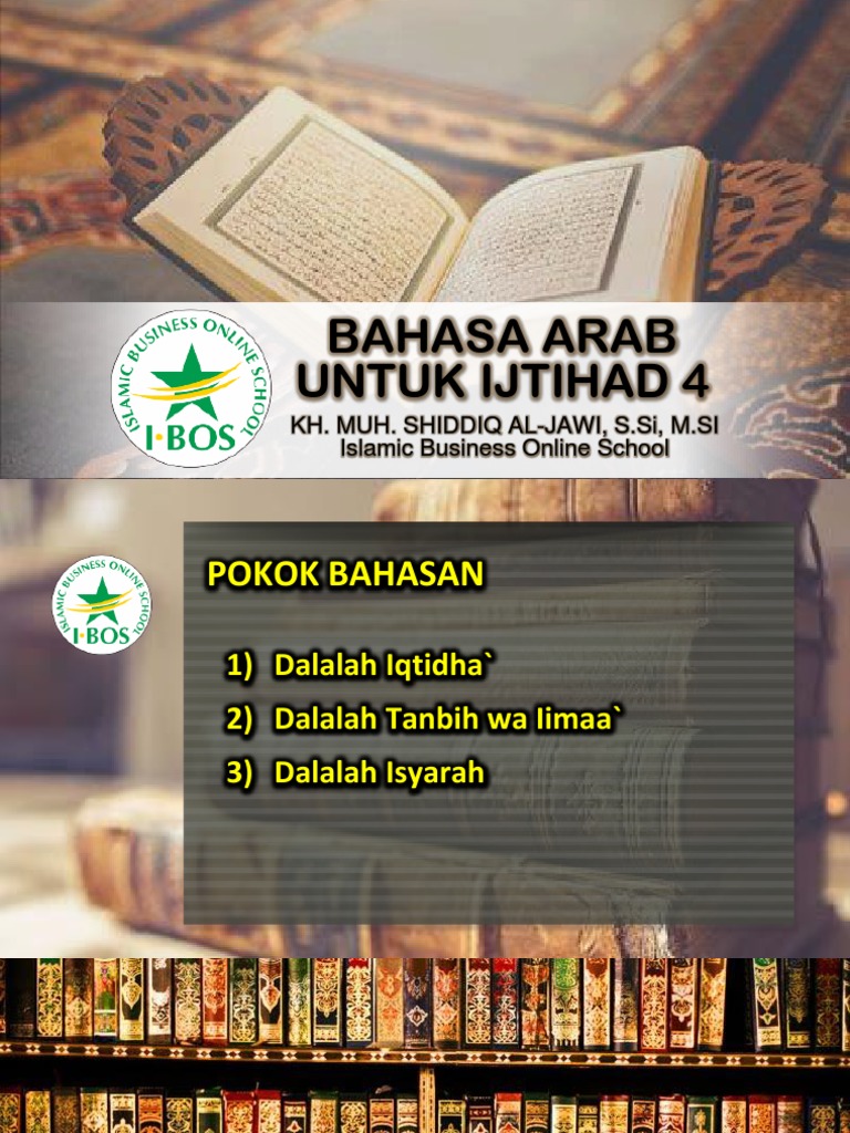 Bahasa Arab Untuk Ijtihad | PDF