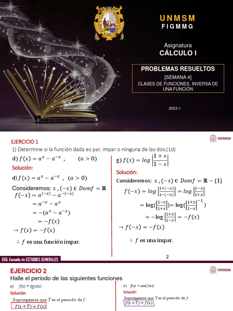Sem 04 Ejercicios Resueltos CálculoI | PDF | Métodos y materiales de enseñanza