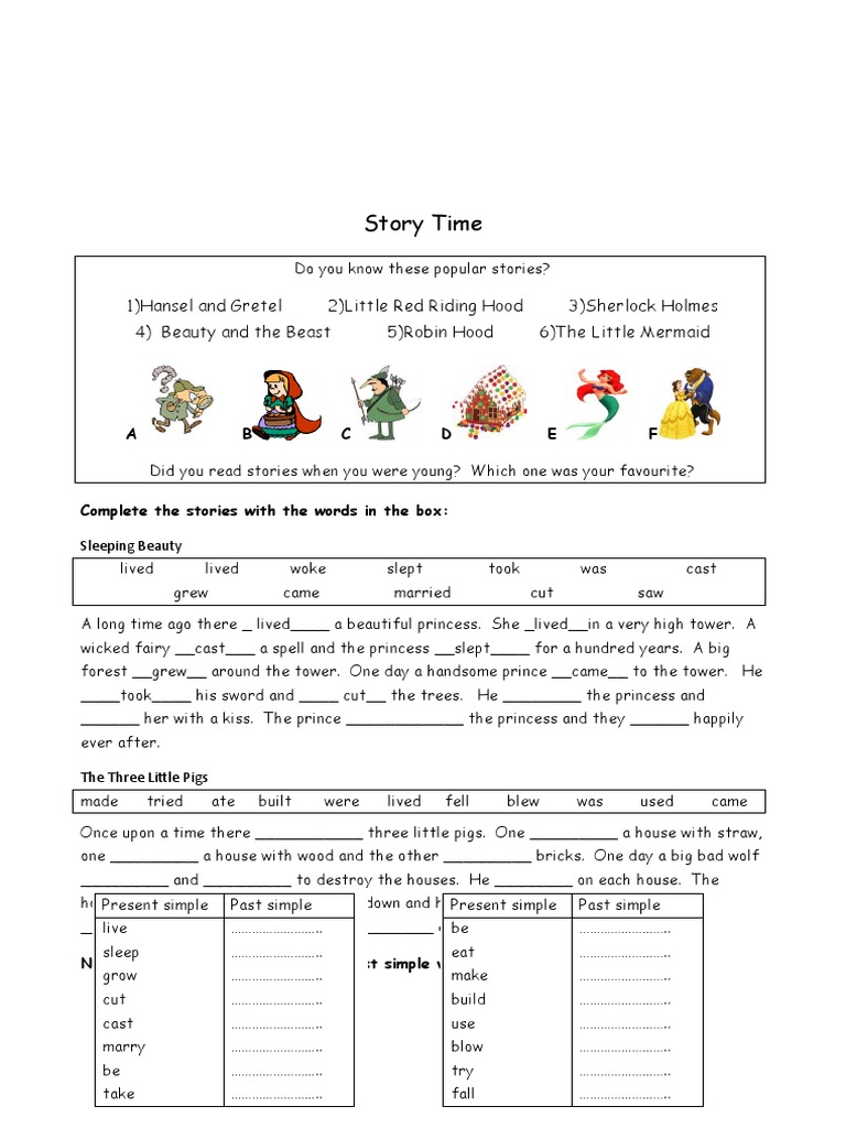 Storytime Simple Past Teacher Naomi | PDF | Traditional Stories | Fairy ...
