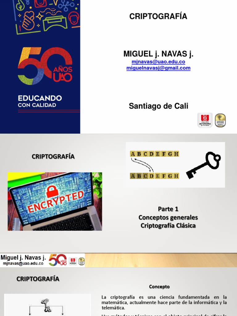 CRIPTO Parte 1 MJNJ | PDF | Criptografía | Clave (criptografía)