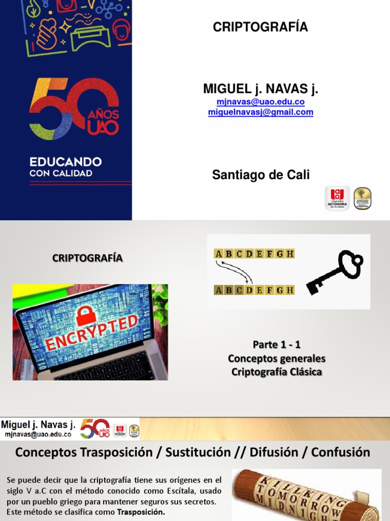 CRIPTO Parte 2-1 MJNJ | PDF | Clave (criptografía) | Criptografía