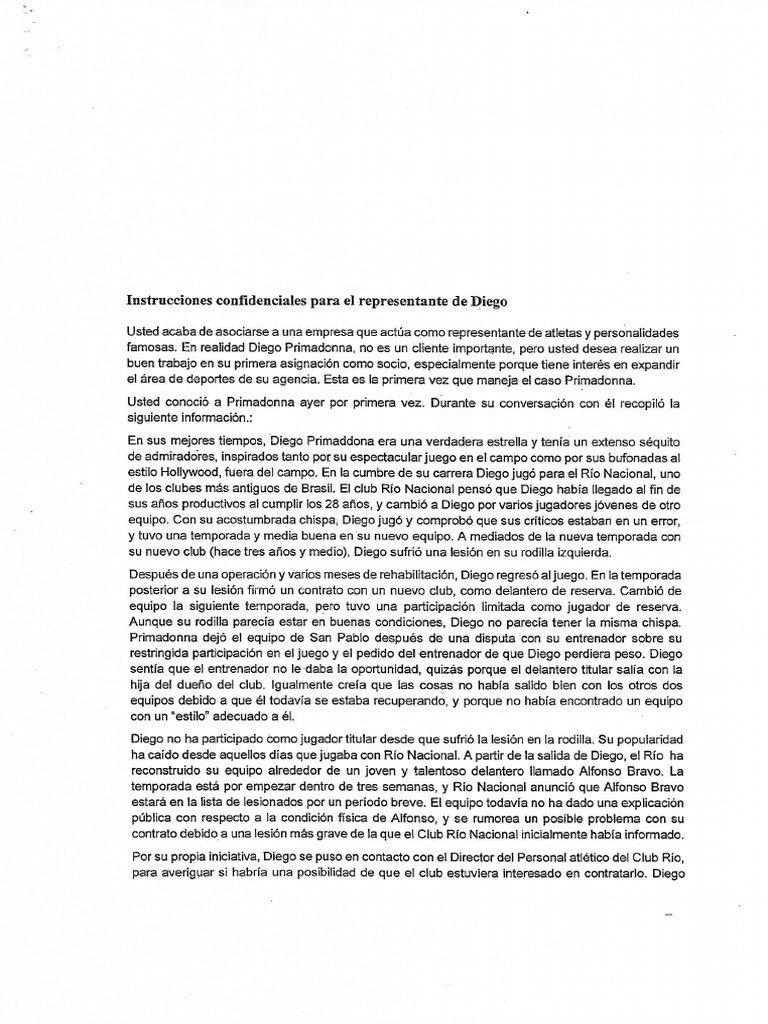 Caso Primadonna Diego | PDF