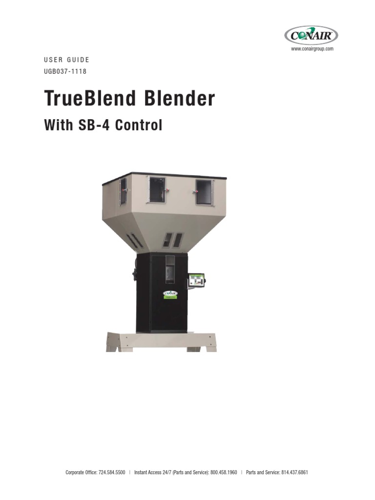 Trueblend sb4 | PDF | Switch | Valve