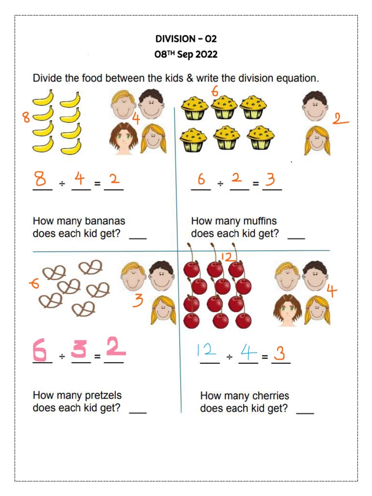 DIVISION 02 Classwork and Homework | PDF