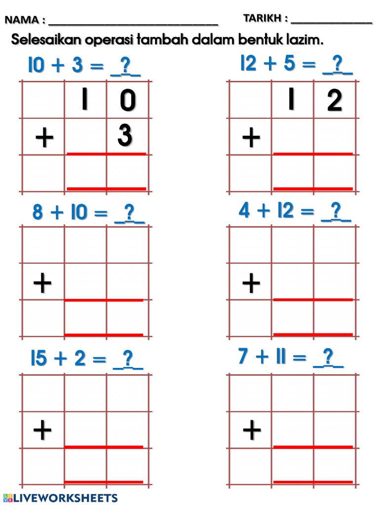 Tambah Bentuk Lazim Tahun 1 | PDF