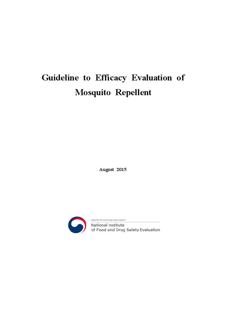 7 Guideline To Efficacy Evaluation Of Mosquito Repellent Pdf