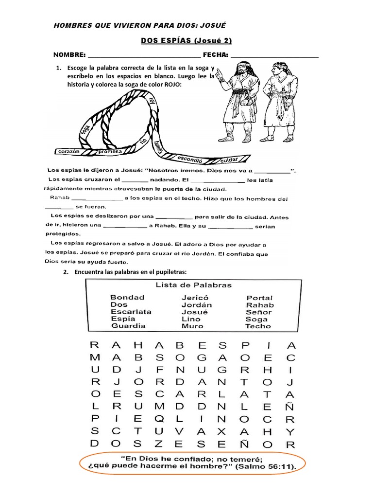 Actividad de Josué 2 | PDF