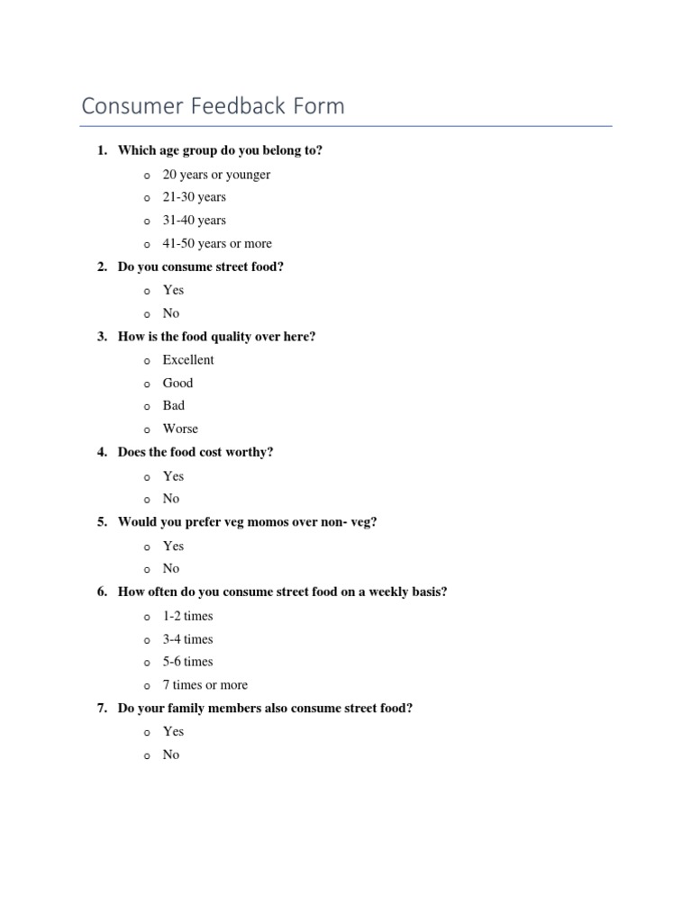 Research Project Questionnaire | PDF