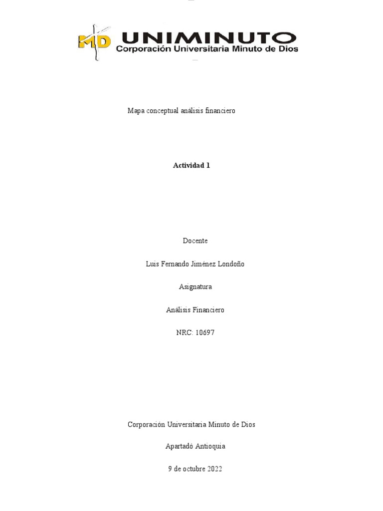 Actividad 1 Mapa Conceptual Pdf Contabilidad Business