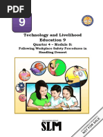 TLE-Cookery-9 Q4 M1 Perform Mise en Place Final | PDF | Desserts | Pudding