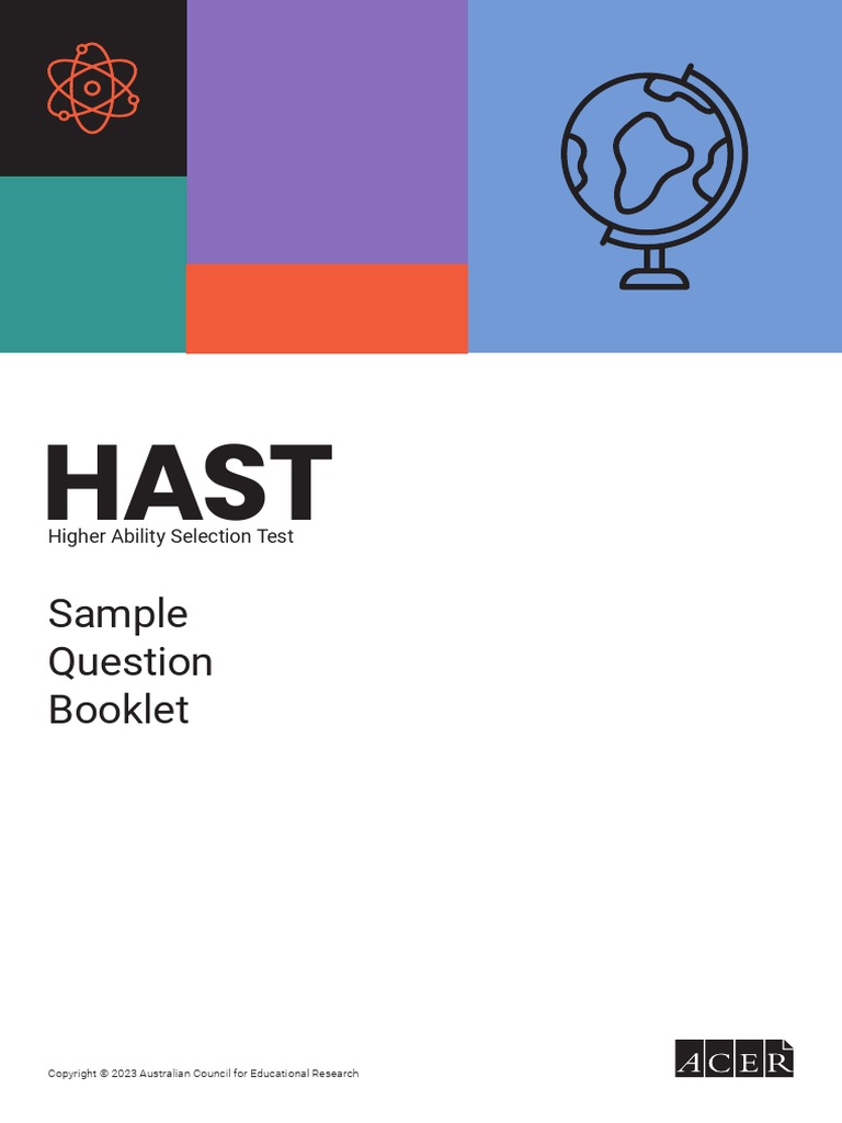 ACER Hast Sample Question Booklet 2023 | PDF | Thought | Reading ...