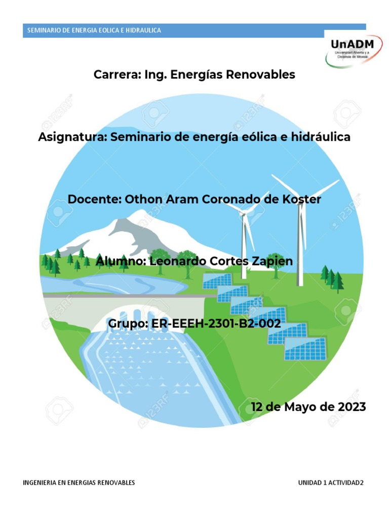 Eeeh U1 A2 Lecz | PDF | Energía eólica | Energía renovable