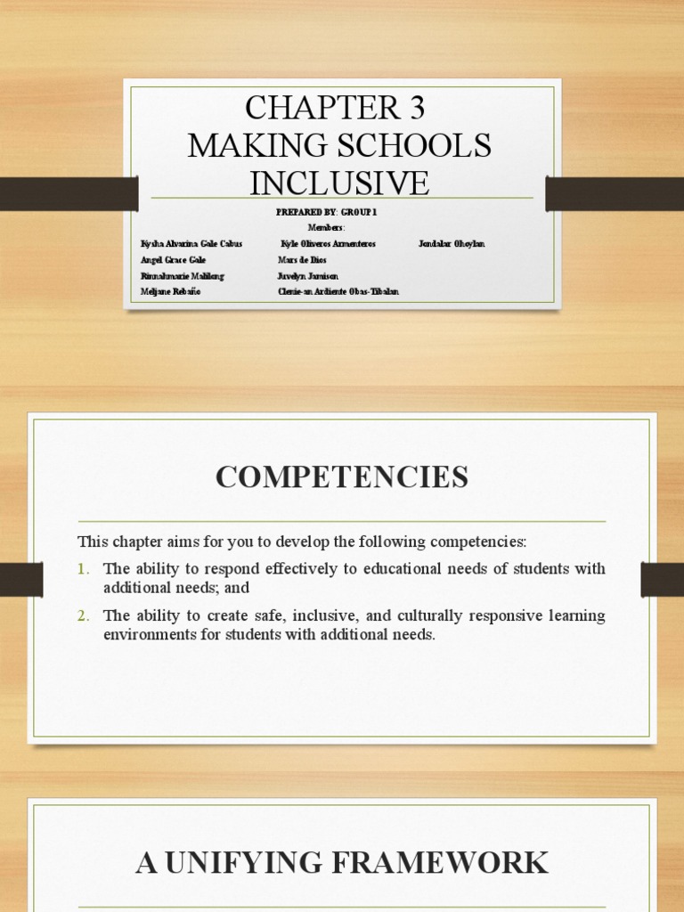 Chapter 3 Making Schools Inclusive | PDF Chapter 3 Making Schools Inclusive | PDF