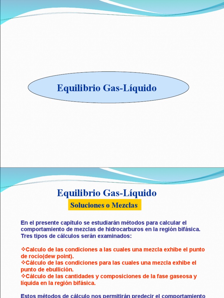 Cap8 - Equilibrio de Gas y Liquido | PDF | Vapor | Gases