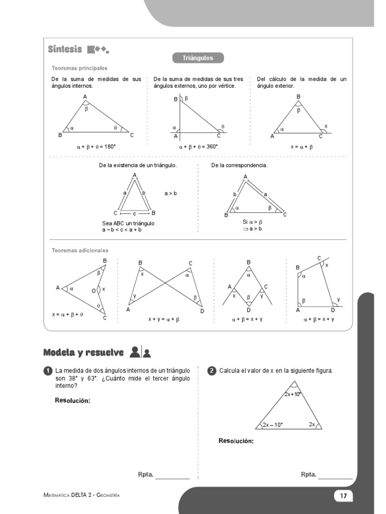 Triangulos 1 | PDF | Triángulo | Ángulo