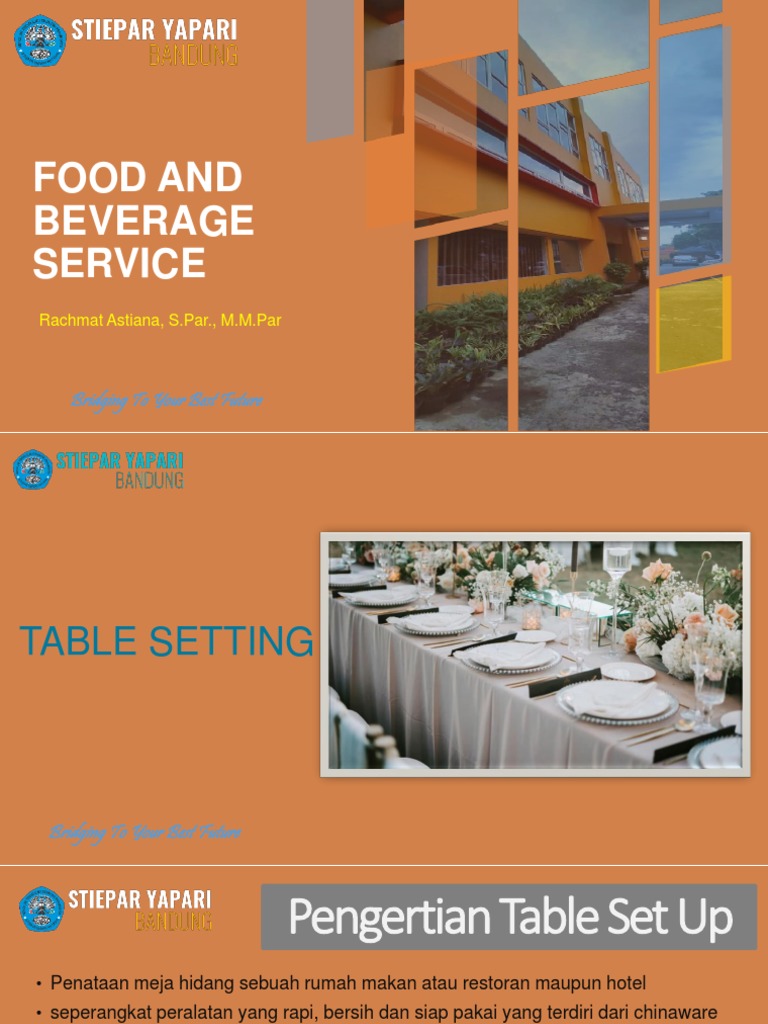 4 Table Set Up | PDF