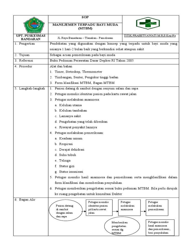 Spo MANEJEMEN TERPADU BAYI MUDA (MTBM) | PDF
