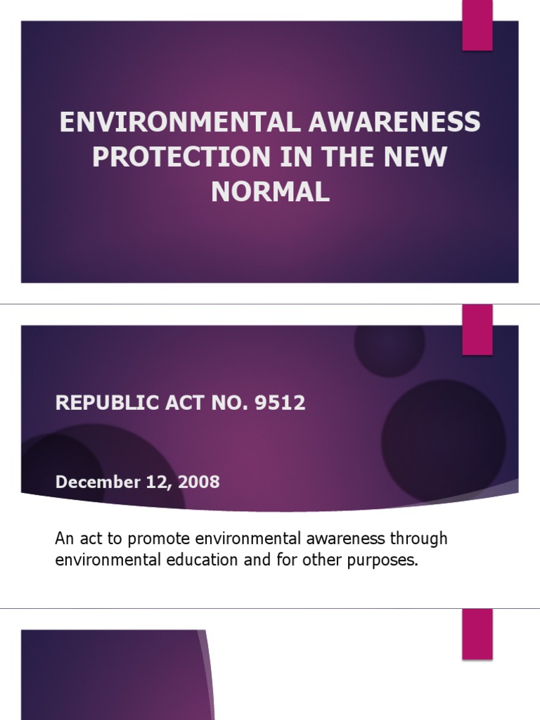 Environmental Awareness | PDF | Environmental Impact Assessment | Waste ...